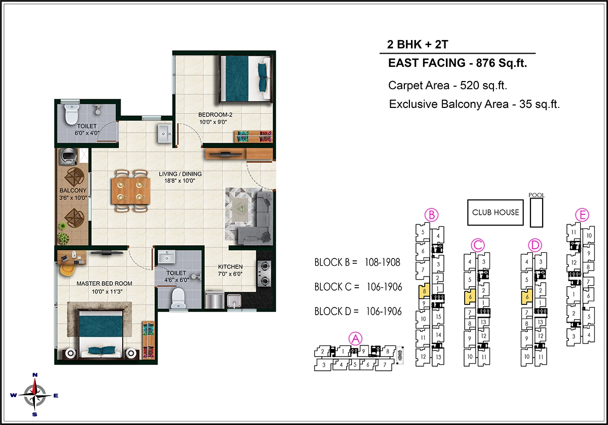 Urbanrise SpringTide - Apartments in Mahindra World City for Sale